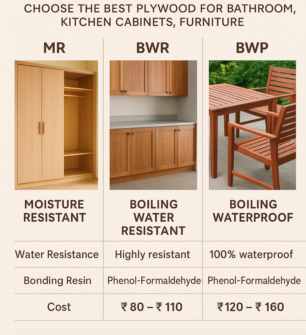 Cost Comparison: MR, BWR, and BWP Plywood